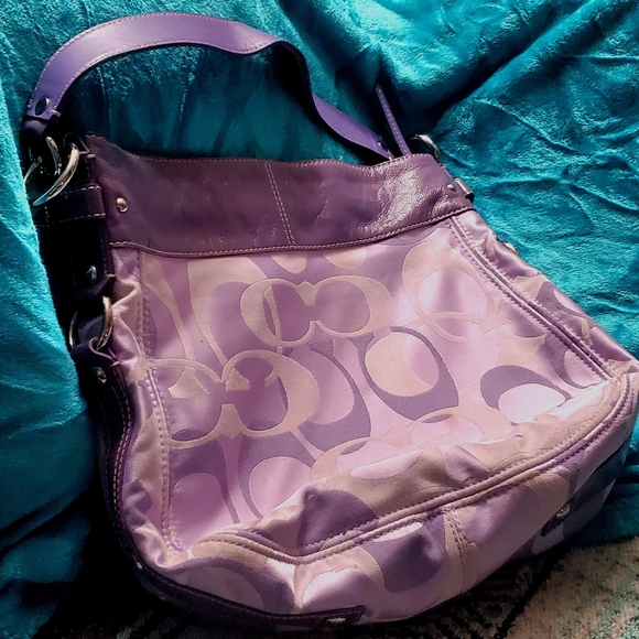 Coach | Bags | Coach Lilac Logo Bag With 2 Straps | Poshmark